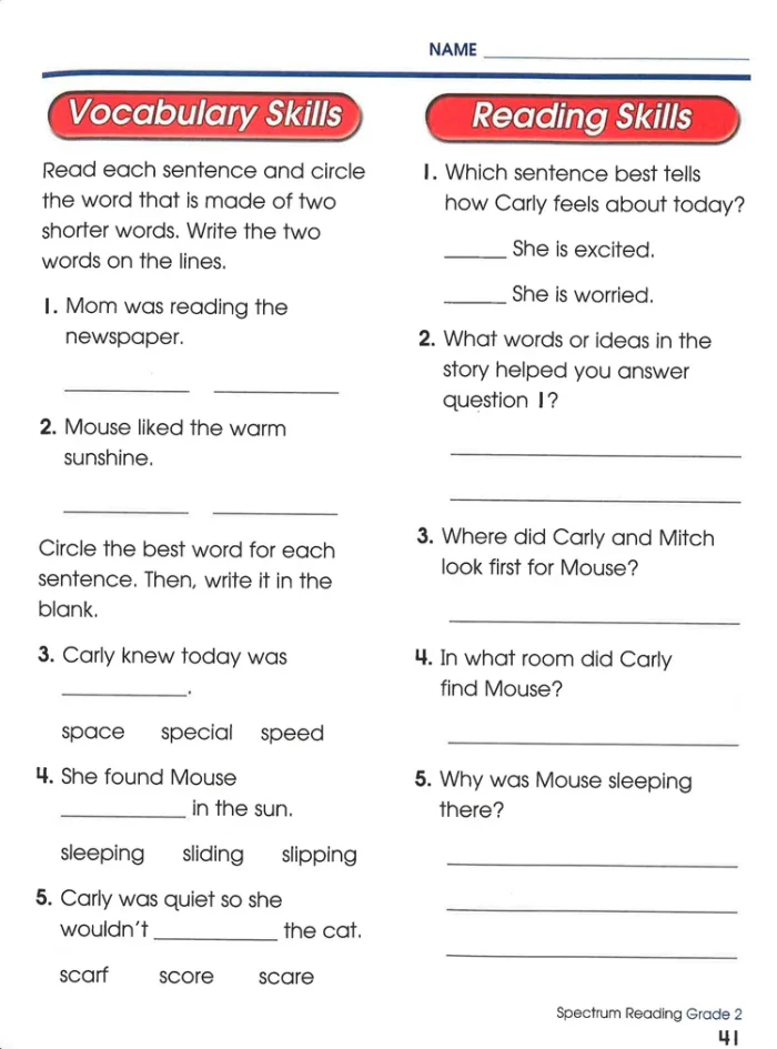 Spectrum Reading Comprehension Grade 2 - Book World Pakistan